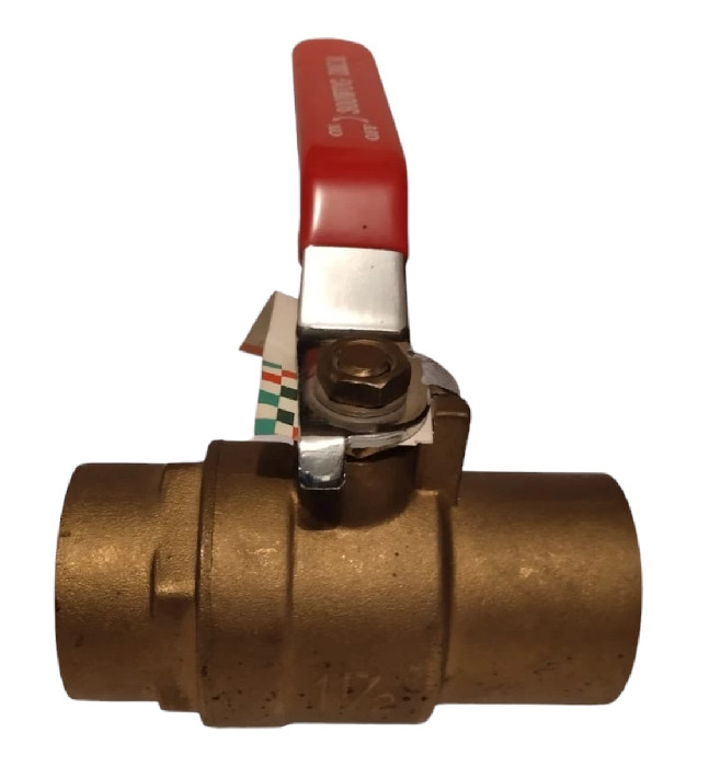 VALVULA DE ESFERA SOLDABLE 1 1/2" (MODELO - 3557C.38) :: Garceshvac.com.mx